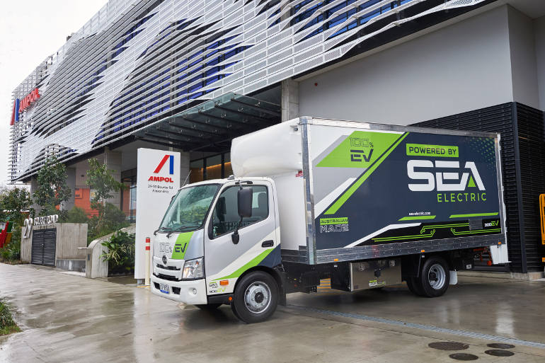 Ampol and SEA Electric partner for EV charging - Fleet EV News