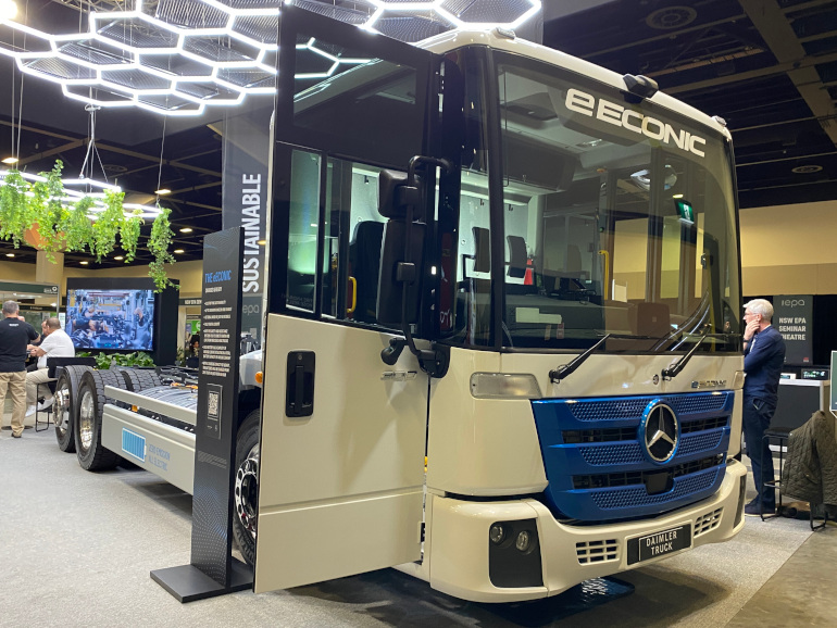 The future of waste management: Mercedes-Benz eEconic electric truck ...